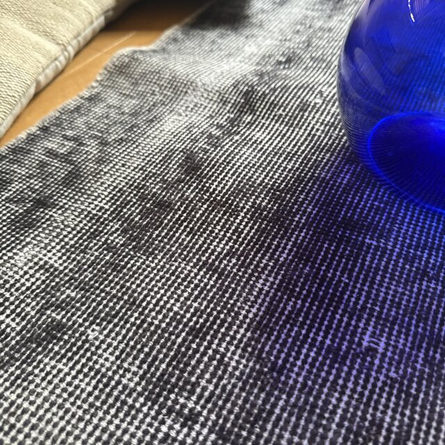 198×105ネイビーグレイ オーバーダイ ワンカラーラグ トルコヴィンテージラグ | iichi 日々の暮らしを心地よくするハンドメイドやアンティークのマーケットプレイス