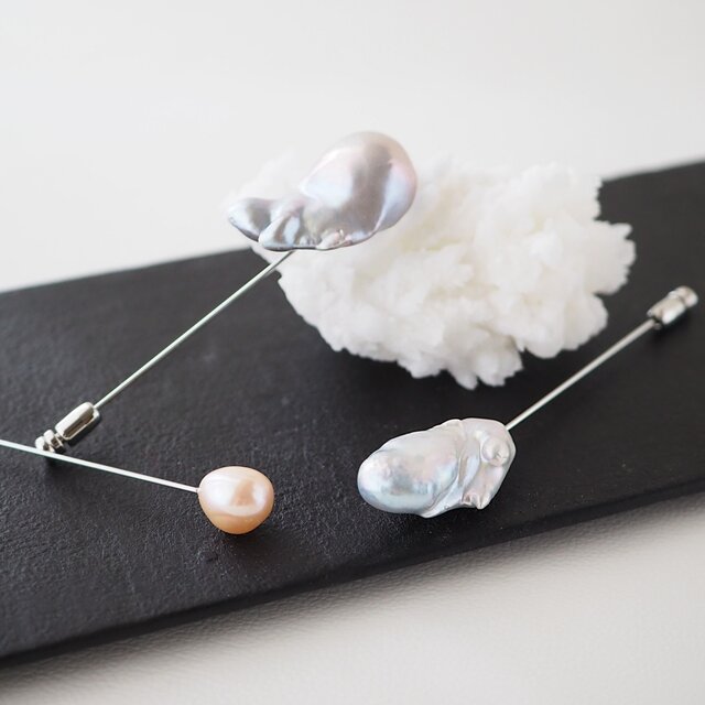 バロックパールブローチ № P12 | iichi 日々の暮らしを心地よくするハンドメイドやアンティークのマーケットプレイス