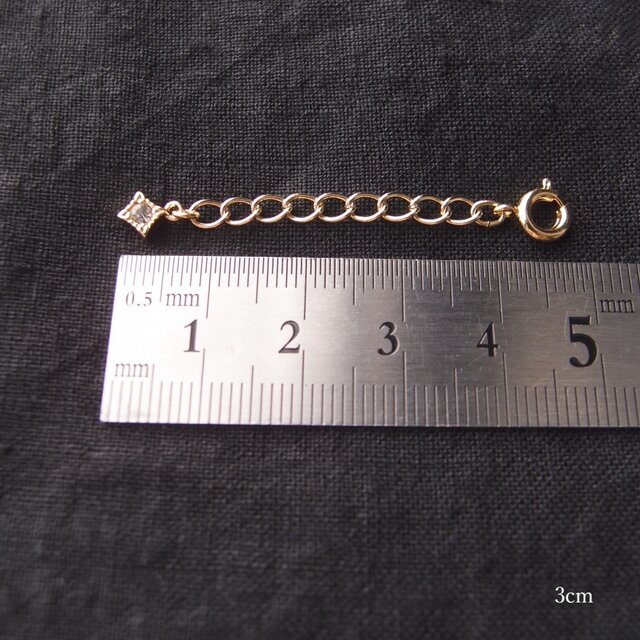 延長アジャスター／ダイヤ（5cm〜）【GOLD colour】 | iichi 日々の暮らしを心地よくするハンドメイドやアンティークのマーケットプレイス