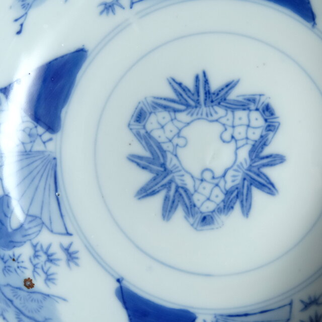 【サマー特価¥2500→¥950】青で素敵 松竹梅の絵付け。瀬戸焼 染付大鉢 骨董・antiques 暮らしに。大正~昭和初期 | iichi 日々の暮らしを心地よくするハンドメイドや ...