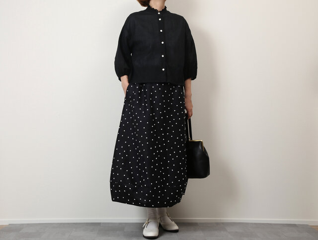 #511バルーンスカート(ドット) | iichi 日々の暮らしを心地よくするハンドメイドやアンティークのマーケットプレイス