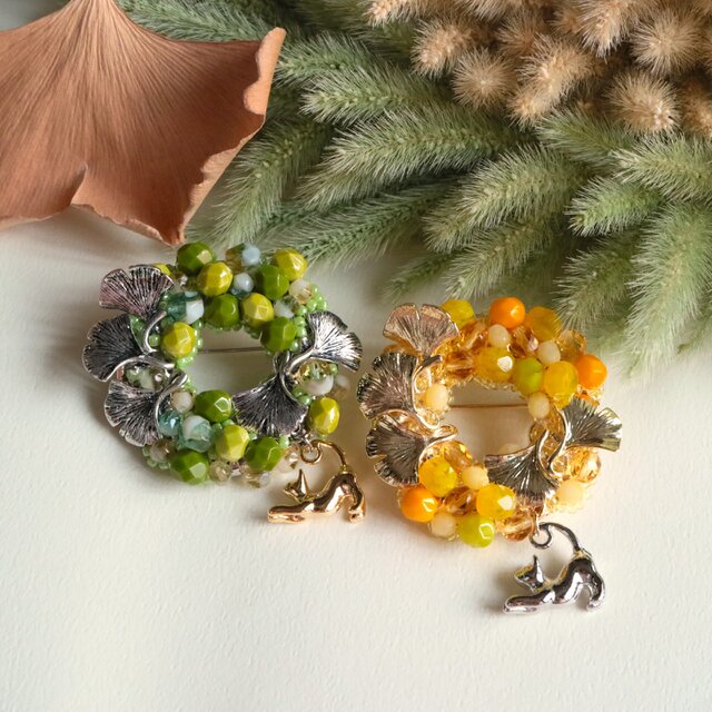 ねこの散歩道 いちょう並木の下で 晩夏 | iichi 日々の暮らしを心地よくするハンドメイドやアンティークのマーケットプレイス