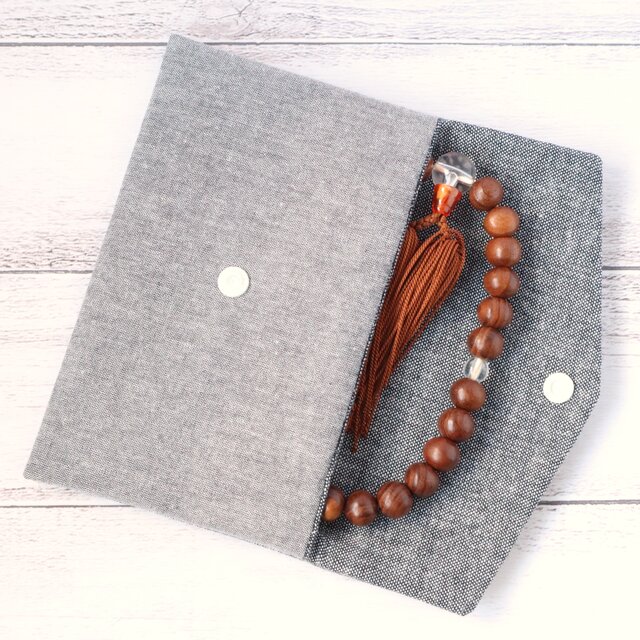 数珠ケース 数珠入れ 念珠ケース 念珠入れ ミニケース マルチケース 花柄 レッド No.435 | iichi 日々の暮らしを心地よくするハンドメイドやアンティークのマーケットプレイス