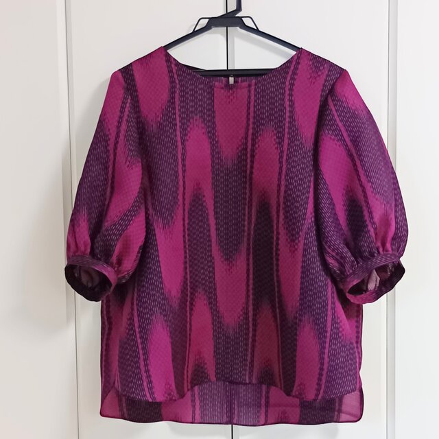 着物リメイク シアーブラウス 壺垂れ | iichi 日々の暮らしを心地よくするハンドメイドやアンティークのマーケットプレイス