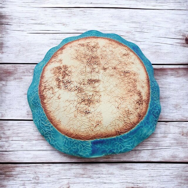 『火色トルコマット大皿2』明るく、楽しく、美味しく！ 2025 | iichi 日々の暮らしを心地よくするハンドメイドやアンティークのマーケットプレイス