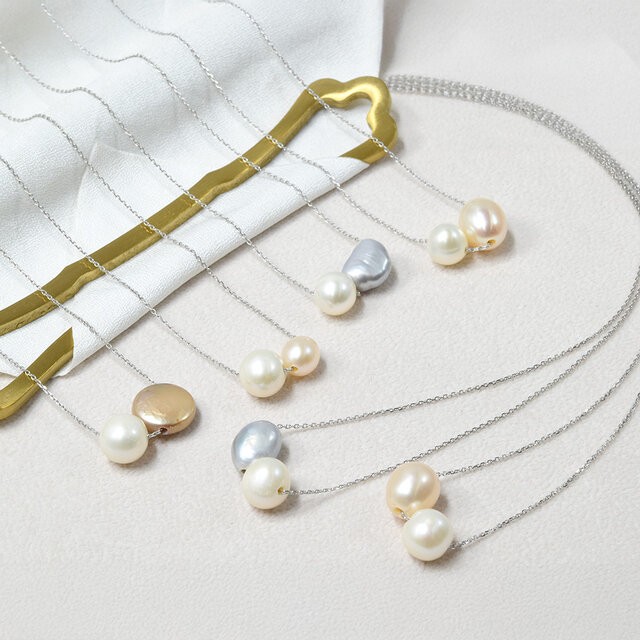 淡水パール ネックレス ペンダント SV925 CK049CIBSN | iichi 日々の暮らしを心地よくするハンドメイドやアンティークのマーケットプレイス