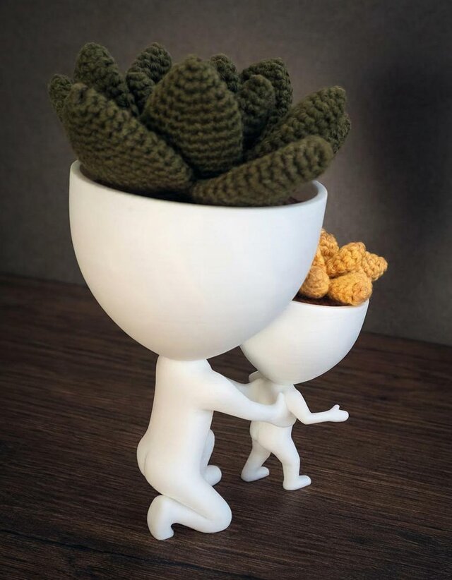 ROBERTA PLANT - 母と子のポット | iichi 日々の暮らしを心地よくするハンドメイドやアンティークのマーケットプレイス