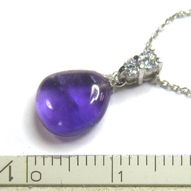 アメジスト ネックレス gn182 | iichi 日々の暮らしを心地よくするハンドメイドやアンティークのマーケットプレイス