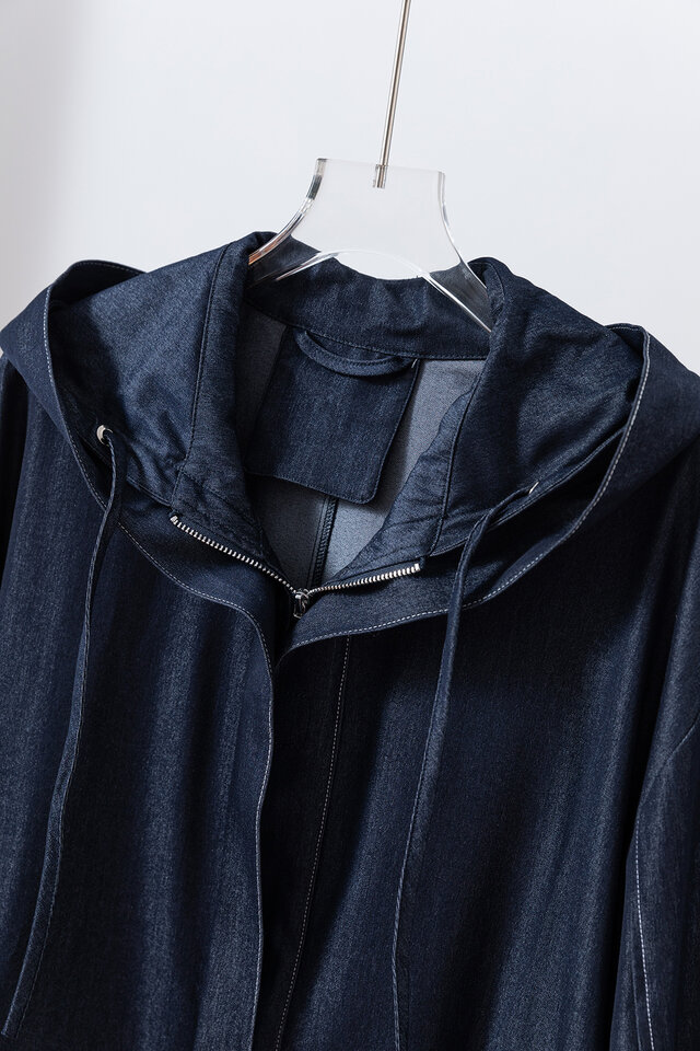 ★サンプルセール 1点のみ★帽子付きアウター ショートアウター ショートコート (C11) | iichi 日々の暮らしを心地よくするハンドメイドやアンティークのマーケットプレイス