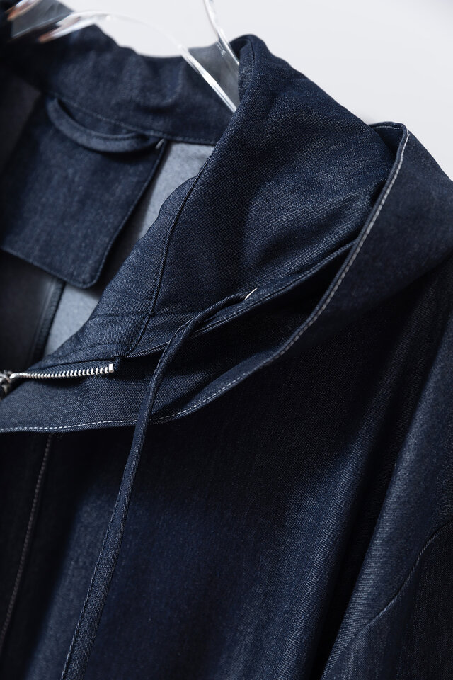 ★サンプルセール 1点のみ★帽子付きアウター ショートアウター ショートコート (C11) | iichi 日々の暮らしを心地よくするハンドメイドやアンティークのマーケットプレイス