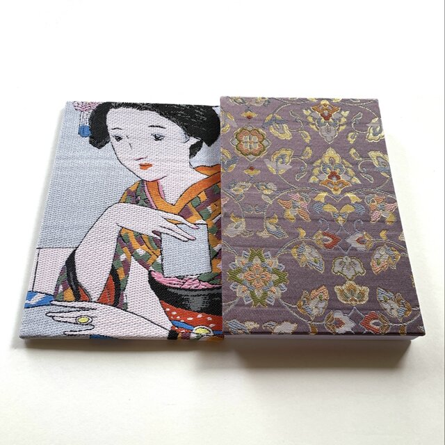 『トランプ〜紫蘭』 竹久夢二 美術名画御朱印帳 B6大判 大正ロマン モダン スタイリッシュ 美人画 御朱印帳 桐生織物 | iichi 日々の暮らしを心地よくするハンドメイドやアンティークの ...