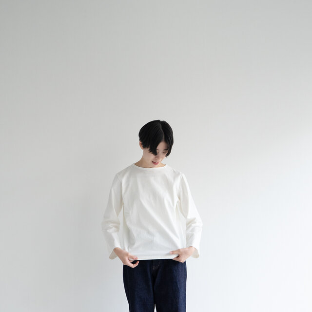 MVSコットン/センターバックロンティー/white/size1・2 | iichi 日々の暮らしを心地よくするハンドメイドやアンティークのマーケットプレイス