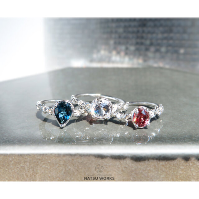 ダンビュライト リング / Danburite Ring | iichi 日々の暮らしを心地よくするハンドメイドやアンティークのマーケットプレイス