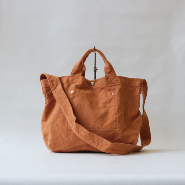 横型ト－トバッグ【2025秋冬限定カラー・レンガ】(VC-9) | iichi 日々の暮らしを心地よくするハンドメイドやアンティークのマーケットプレイス