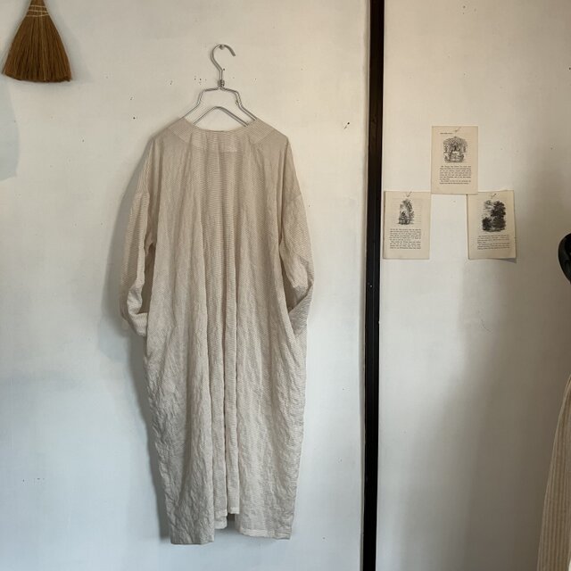 綿テンセルのゆったりワンピース（o-op-032) | iichi 日々の暮らしを心地よくするハンドメイドやアンティークのマーケットプレイス