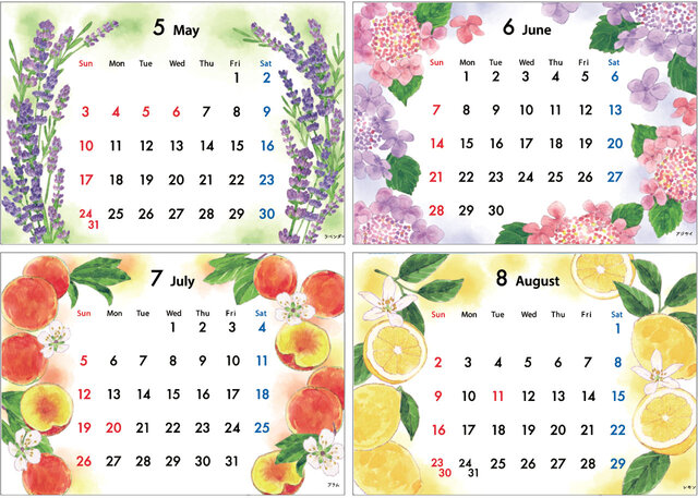 2026 卓上カレンダー | iichi 日々の暮らしを心地よくするハンドメイドやアンティークのマーケットプレイス