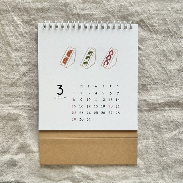 2026 najimui 季節のカレンダー | iichi 日々の暮らしを心地よくするハンドメイドやアンティークのマーケットプレイス