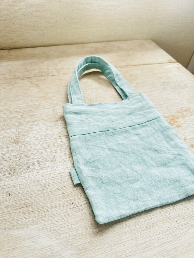 ミニbag 水色 | iichi 日々の暮らしを心地よくするハンドメイドやアンティークのマーケットプレイス