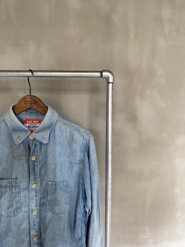 数量限定 SG-AC ハンガーラック パイプ スチール ガス管 組立式 組み立て式 インダストリアル キャスター | iichi 日々の暮らしを心地よくするハンドメイドやアンティークの ...