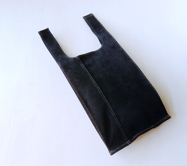 ☆リニューアル 送料無料☆ ちょっと贅沢な毎日のエコバッグ 4p (S) ブラック | iichi 日々の暮らしを心地よくするハンドメイドやアンティークのマーケットプレイス