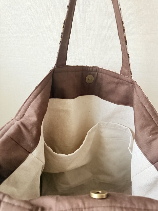 2wayの特大トートバッグ（ヒョウ柄・レオパード柄・アニマル柄） | iichi 日々の暮らしを心地よくするハンドメイドやアンティークのマーケットプレイス