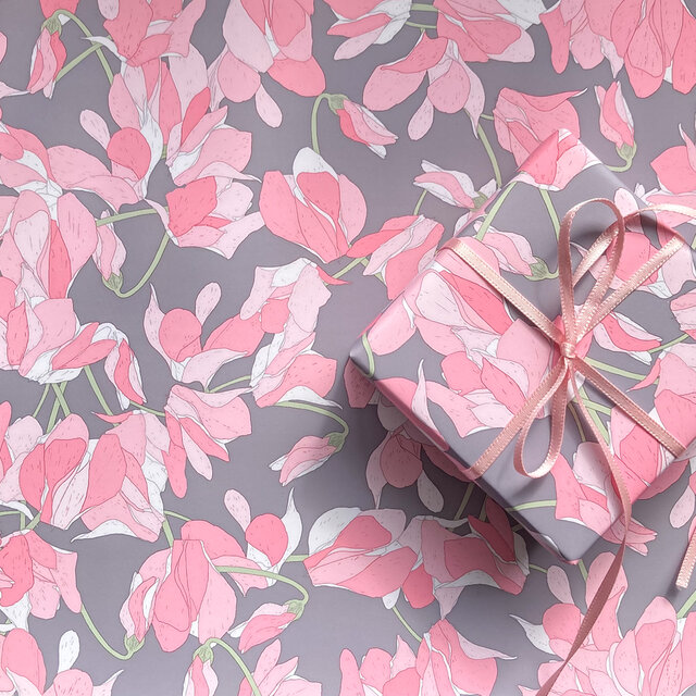 シクラメン デザインペーパー A4 | iichi 日々の暮らしを心地よくするハンドメイドやアンティークのマーケットプレイス