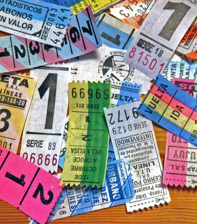 30枚【Z】アルゼンチンVintageバスチケット DA-BTA085 | iichi 日々の暮らしを心地よくするハンドメイドやアンティークのマーケットプレイス