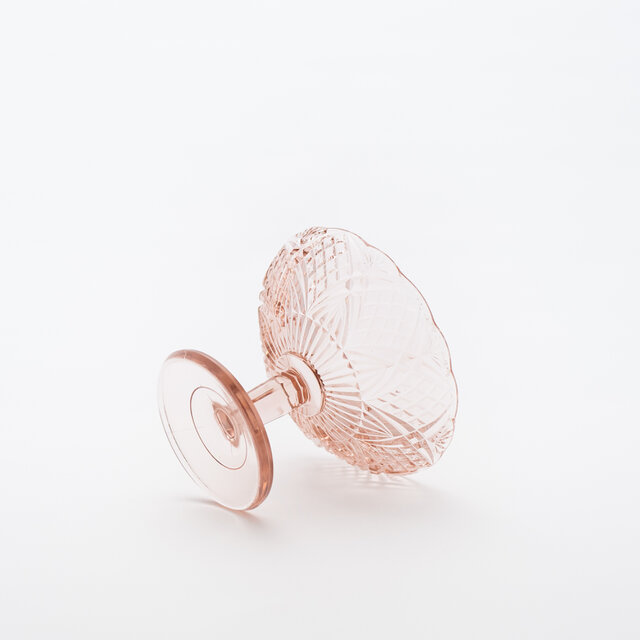 sugar bowl φ12.6cm｜pink | iichi 日々の暮らしを心地よくするハンドメイドやアンティークのマーケットプレイス