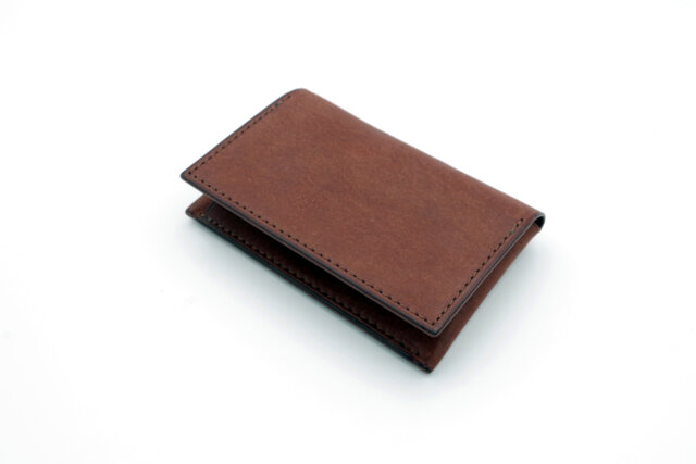 【受注生産】名刺入れ イタリアンレザー／チョコ -ORIGIN series- | iichi 日々の暮らしを心地よくするハンドメイドやアンティークのマーケットプレイス