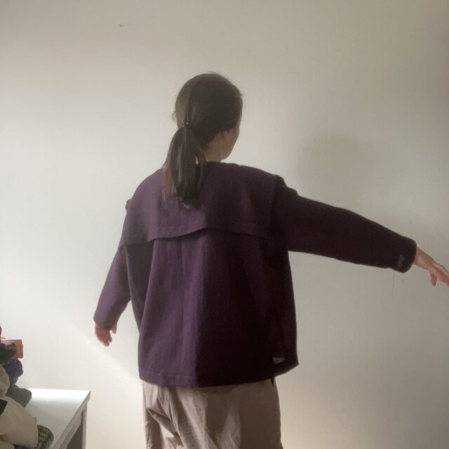 ふんわりウールブラウンのトップス（0-to-139) | iichi 日々の暮らしを心地よくするハンドメイドやアンティークのマーケットプレイス