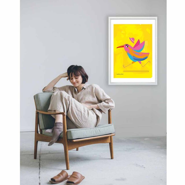 急ぐ鳥 鳥 送料無料 イラスト A4〜A0 ポスター アートポスター アート/sei検索新着順 3131 | iichi 日々の暮らしを心地よくするハンドメイドやアンティークのマーケットプレイス