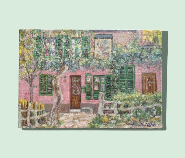 ラパンアジル(油絵SM、原画、フランス、パリ、額別） | iichi 日々の暮らしを心地よくするハンドメイドやアンティークのマーケットプレイス