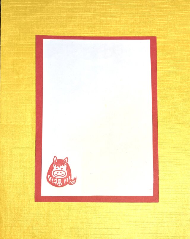 ⌘2026干支はんこ〓【午ダルマ】3×3cm | iichi 日々の暮らしを心地よくするハンドメイドやアンティークのマーケットプレイス