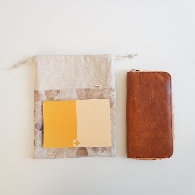 巾着 マスタード 儚げなお花 | iichi 日々の暮らしを心地よくするハンドメイドやアンティークのマーケットプレイス