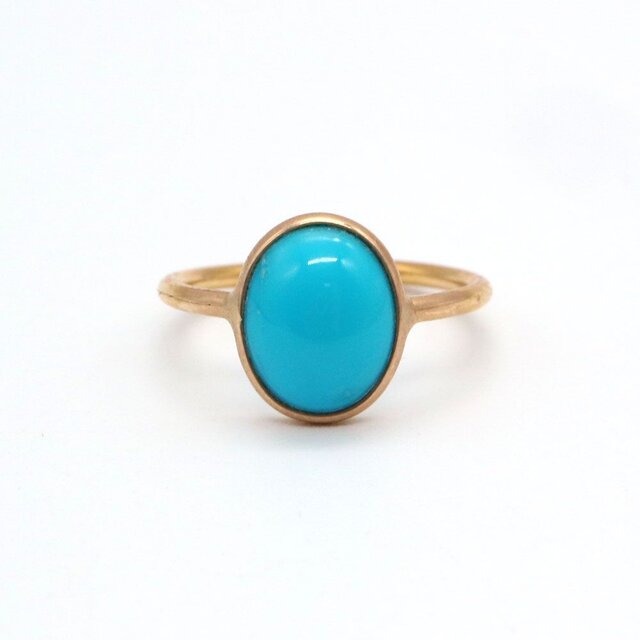 CE-R-2 【CERCA】スリーピングビューティーターコイズリング 10K(10号) | iichi 日々の暮らしを心地よくするハンドメイドやアンティークのマーケットプレイス