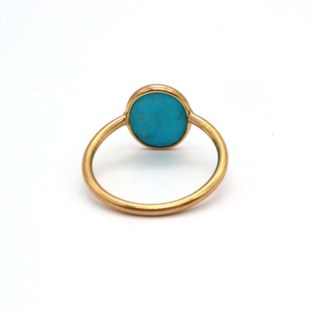 CE-R-2 【CERCA】スリーピングビューティーターコイズリング 10K(10号) | iichi 日々の暮らしを心地よくするハンドメイドやアンティークのマーケットプレイス