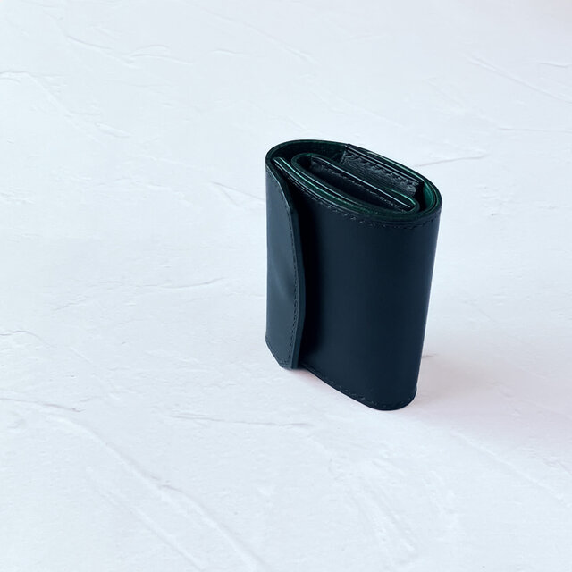 【受注製作】三つ折りコンパクト財布【カラー選択】【名入れオプション】 | iichi 日々の暮らしを心地よくするハンドメイドやアンティークのマーケットプレイス