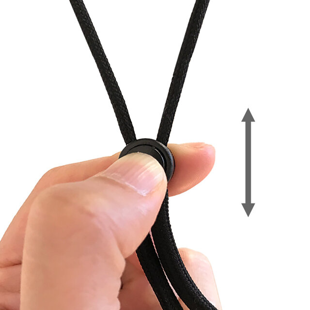 フック付き・帽子ストラップ アイスグレー [HS-001-IGY] | iichi 日々の暮らしを心地よくするハンドメイドやアンティークのマーケットプレイス