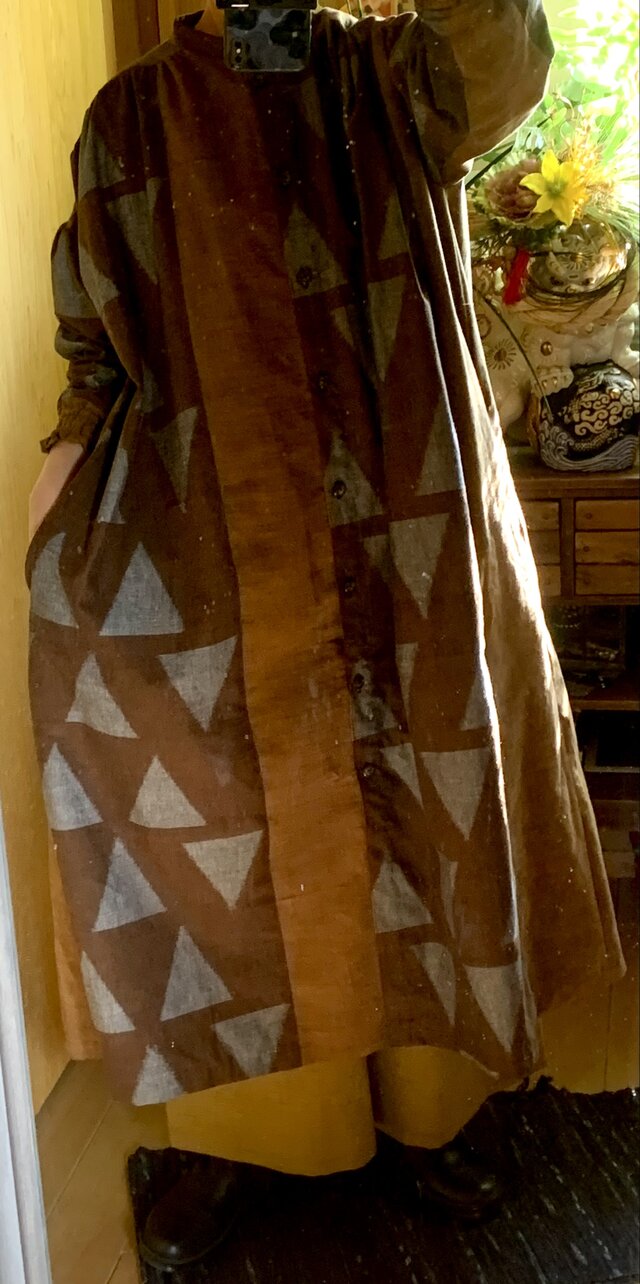 久留米絣ワイドパンツ | iichi 日々の暮らしを心地よくするハンドメイドやアンティークのマーケットプレイス