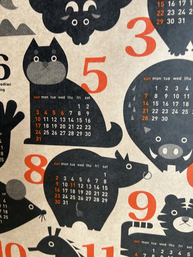 送料無料☆2026年 干支ポスターカレンダー mono☆ | iichi 日々の暮らしを心地よくするハンドメイドやアンティークのマーケットプレイス