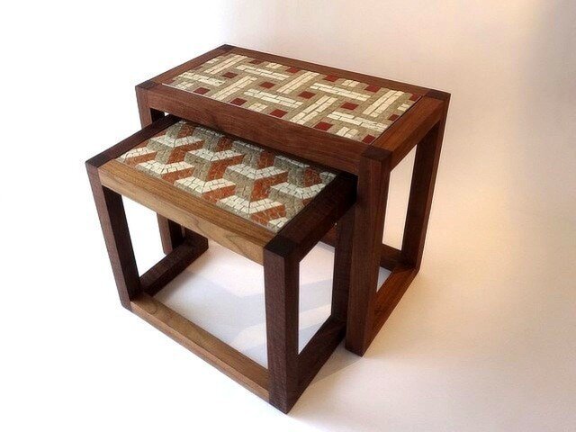 『H』akka Table (M)赤 H350mm | iichi ハンドメイド・クラフト作品・手仕事品の通販