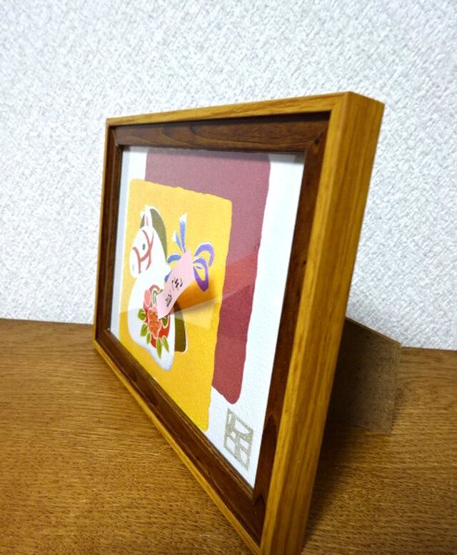 年賀状原画 「干支 午」 11 | iichi 日々の暮らしを心地よくするハンドメイドやアンティークのマーケットプレイス