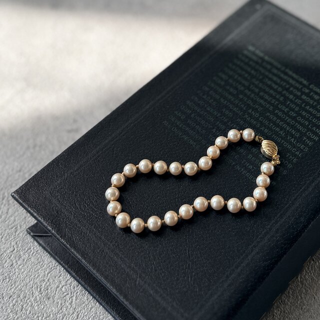 BMA1-【 MARVELLA 】マーヴェラ・ヴィンテージブレスレット Faux Pearl Seashell Clasp | iichi ...