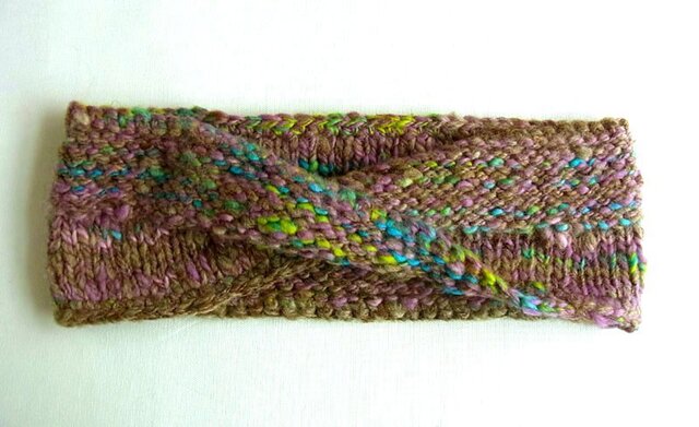 手紡ぎ糸のヘアバンド N-348 | iichi 日々の暮らしを心地よくするハンドメイドやアンティークのマーケットプレイス