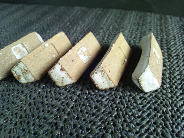 箸置 5ヶ1組 舟形 白釉 | iichi ハンドメイド・クラフト作品・手仕事品の通販