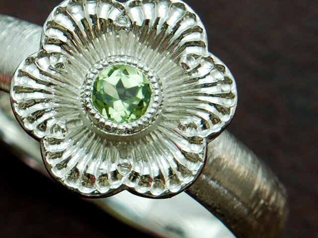 Fiore - リング 11号(ペリドット) fio-r00pd | iichi ハンドメイド・クラフト作品・手仕事品の通販