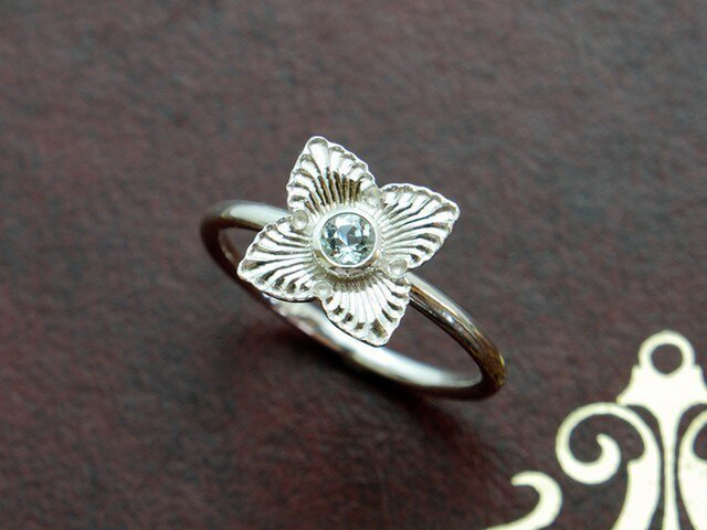 Fiore - リング 9号(アクアマリン) fio-r03aq | iichi ハンドメイド・アンティーク・食品・ギフト・手作り