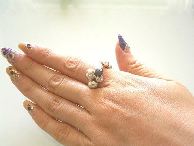 受注制作 bubble ring free | iichi ハンドメイド・クラフト作品・手仕事品の通販