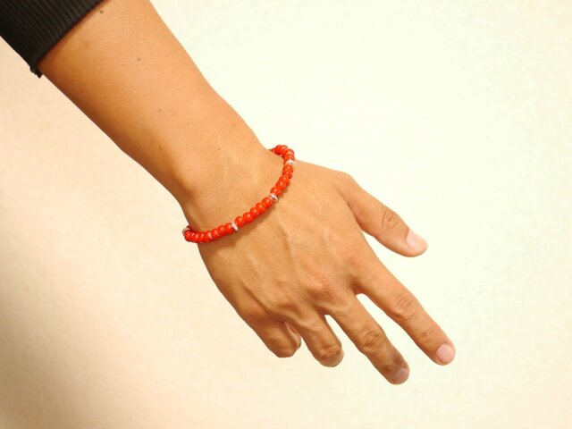 ホワイトハーツ/SV925ブレスレット 332 | iichi ハンドメイド・アンティーク・食品・ギフト・手作り