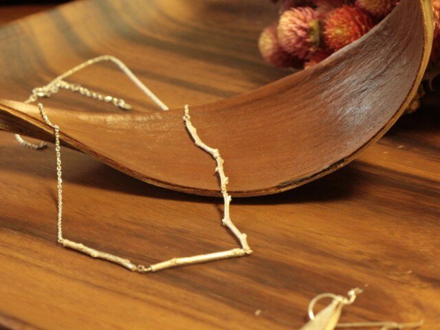 twig necklace | iichi ハンドメイド・クラフト作品・手仕事品の通販